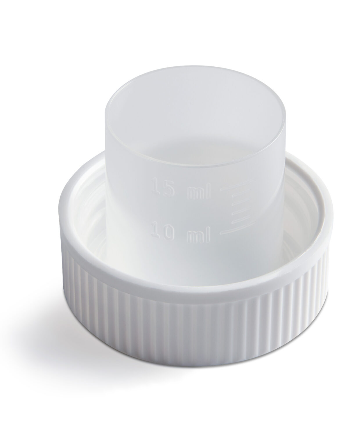 PharmaSure™ 38 mm SecuRx® 15ml Dosage Cap™ with Ribbed Side Text Top ...